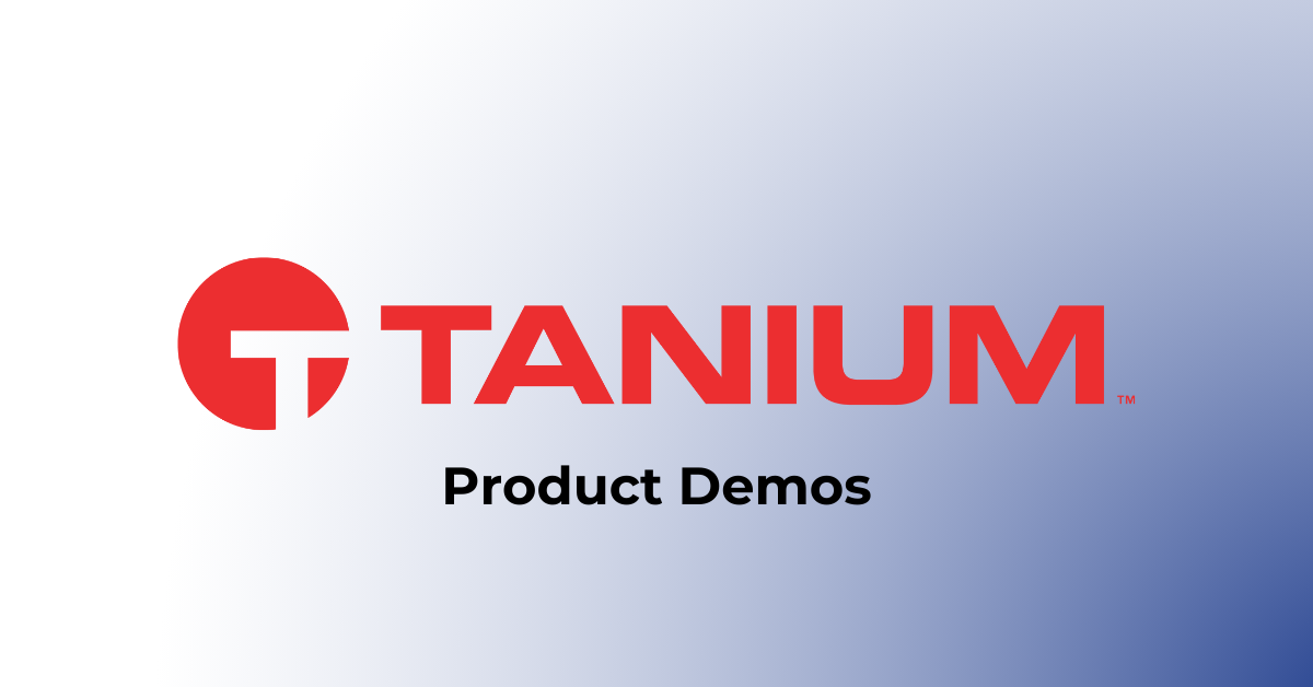 Tanium Demos - Tanium Distributor - Radius Channels